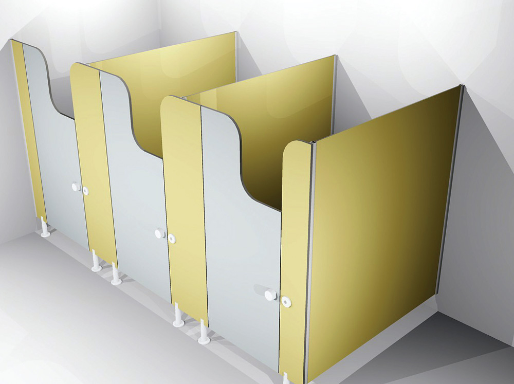 Compartimentări sanitare din HPL – Vertical Design